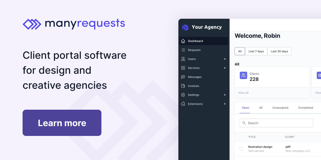 Client Portal Software For Agencies - ManyRequests